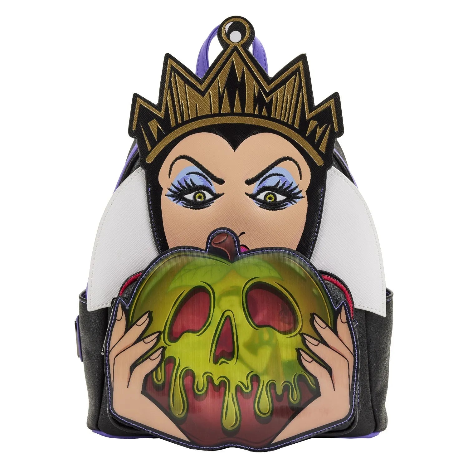 LOUNGEFLY Disney Villains Scenes Evil Queen Lenticular Mini Backpack ...