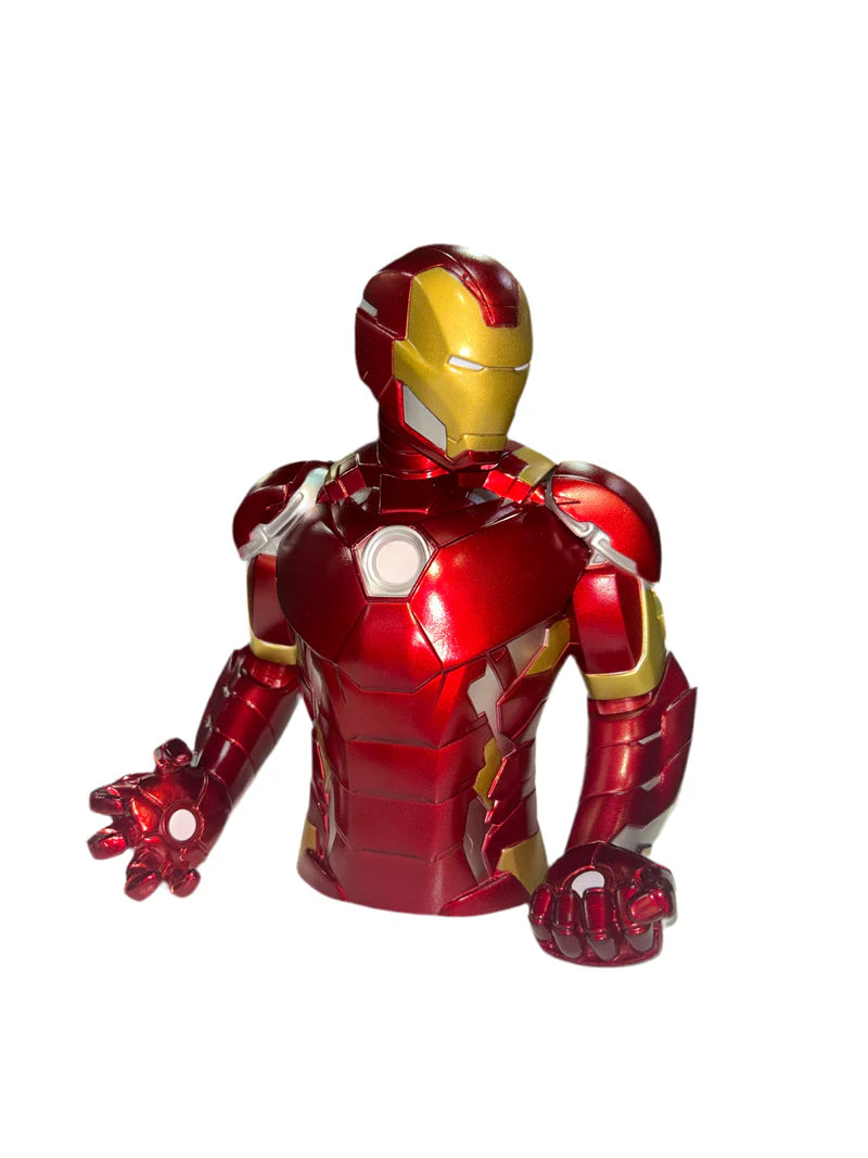 Marvel Avengers Metallic Iron Man Bust Bank – Uptown 2000